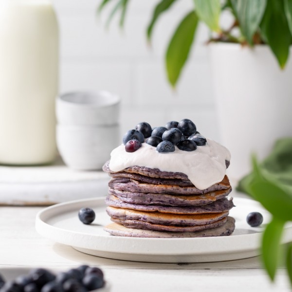 Blueberry Purple Pancakes | Meadow Fresh